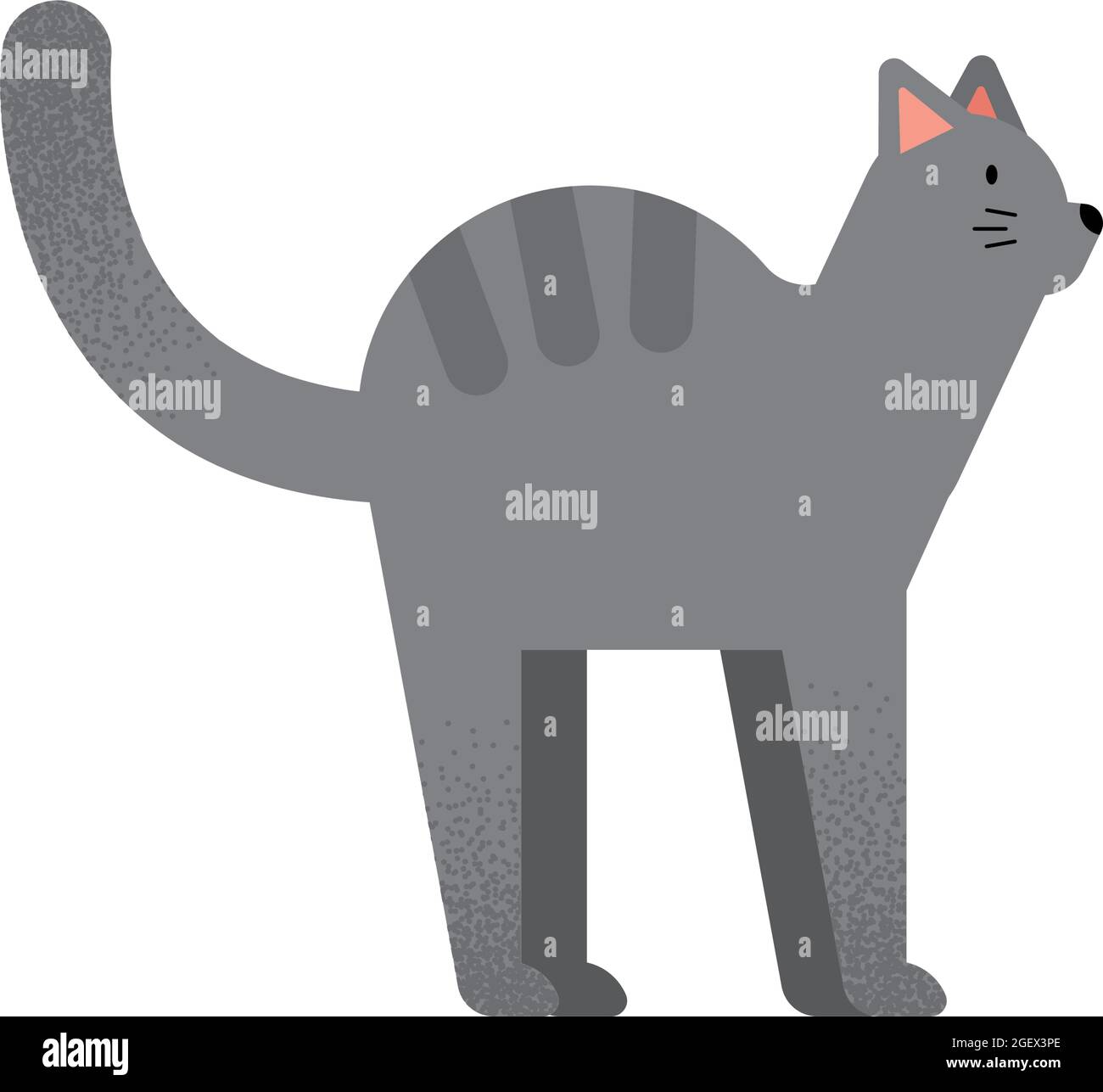 cute bristly cat pet character Stock Vector Image & Art - Alamy