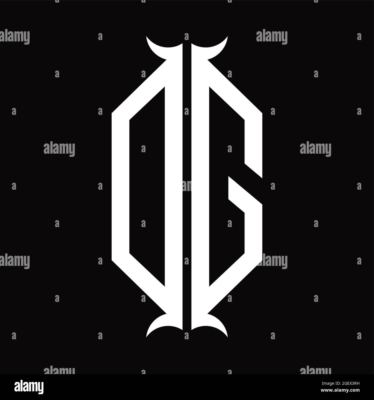 Dg shape Stock Vector Images - Alamy