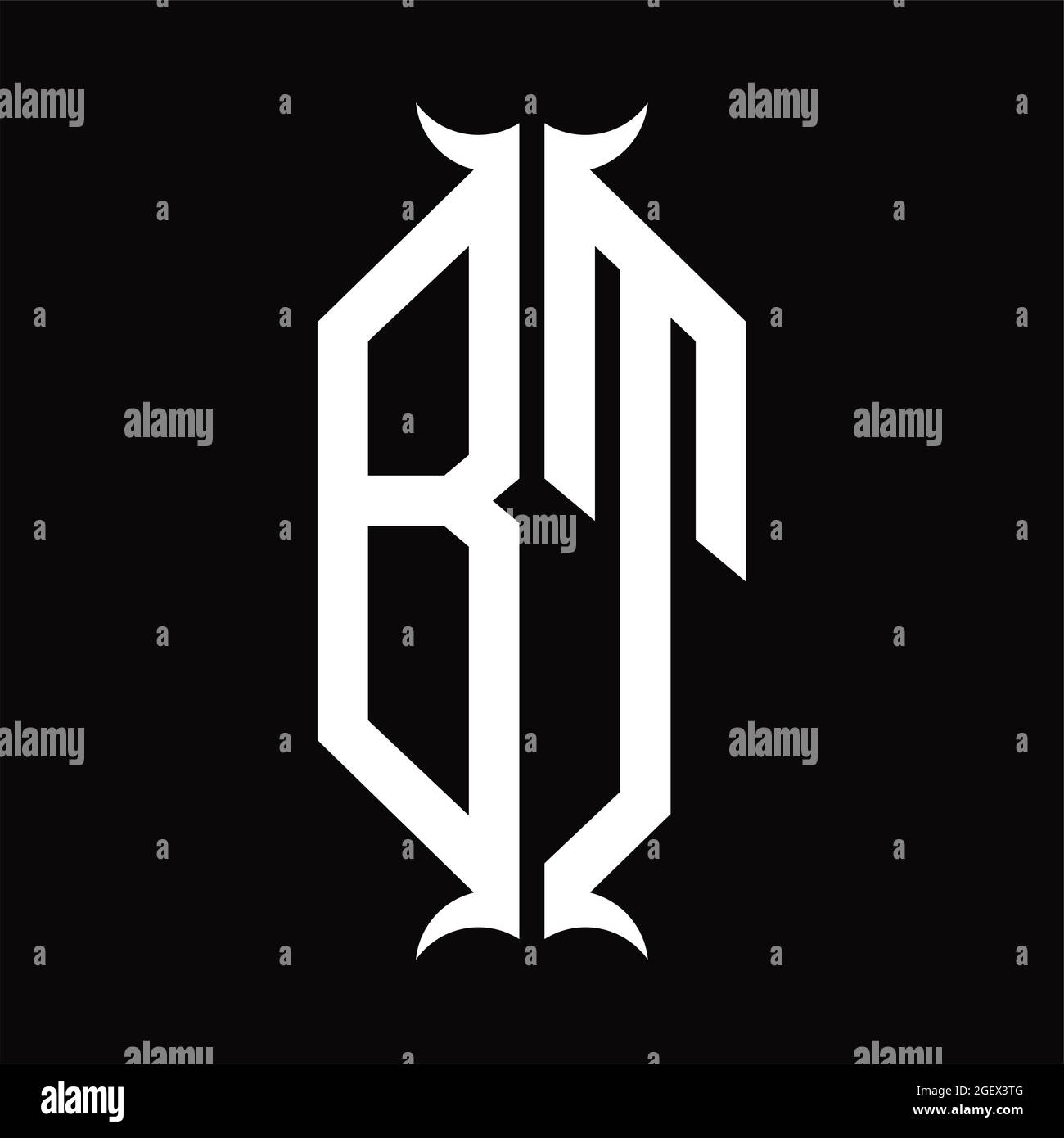 BT Logo monogram with diamond shape on blackground design template ...
