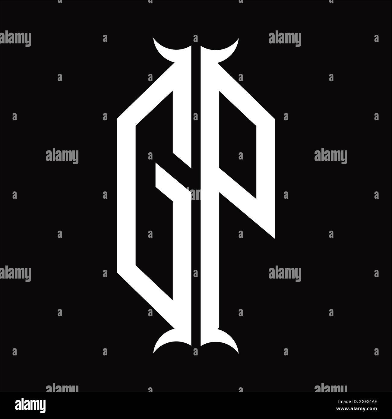 Gp letters vector vectors hi-res stock photography and images - Alamy