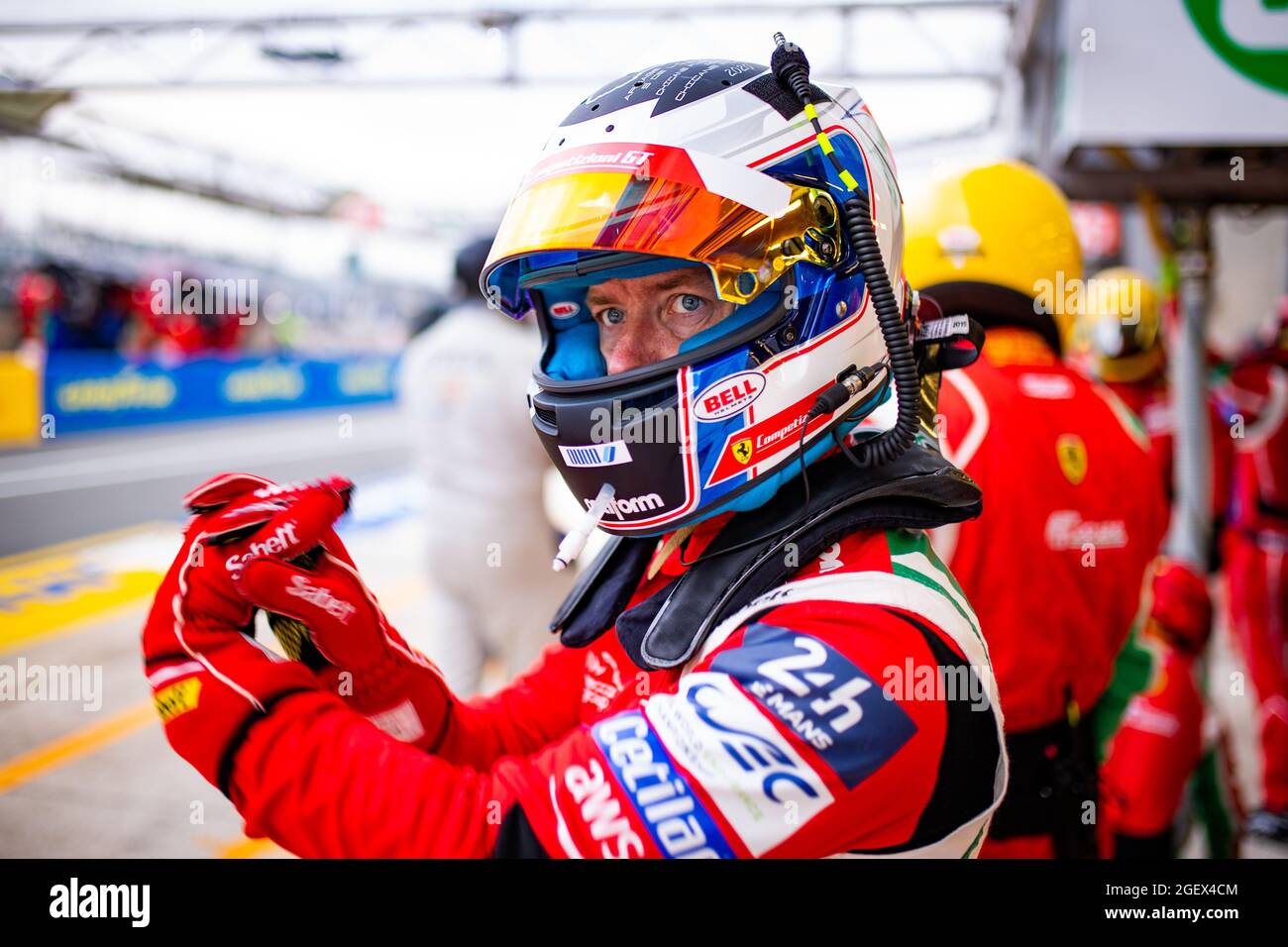 Bird Sam (gbr), AF Corse, Ferrari 488 GTE Evo, portrait during the 24 ...