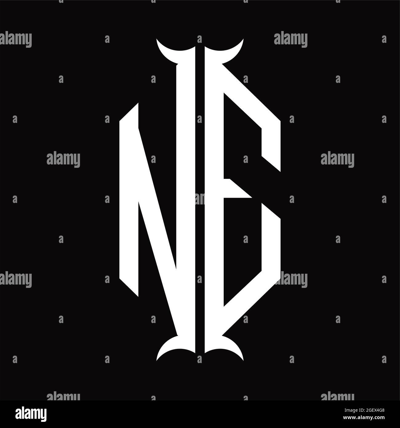 Ne alphabet Stock Vector Images - Alamy