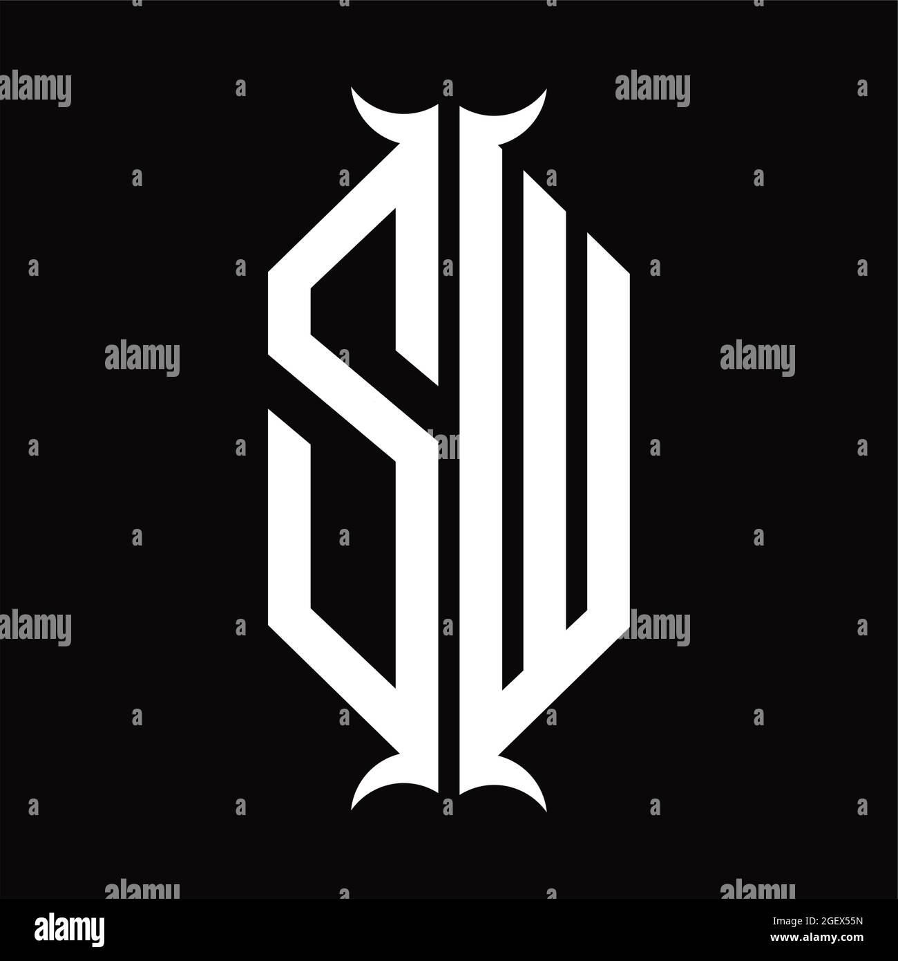 Sw shape hi-res stock photography and images - Alamy