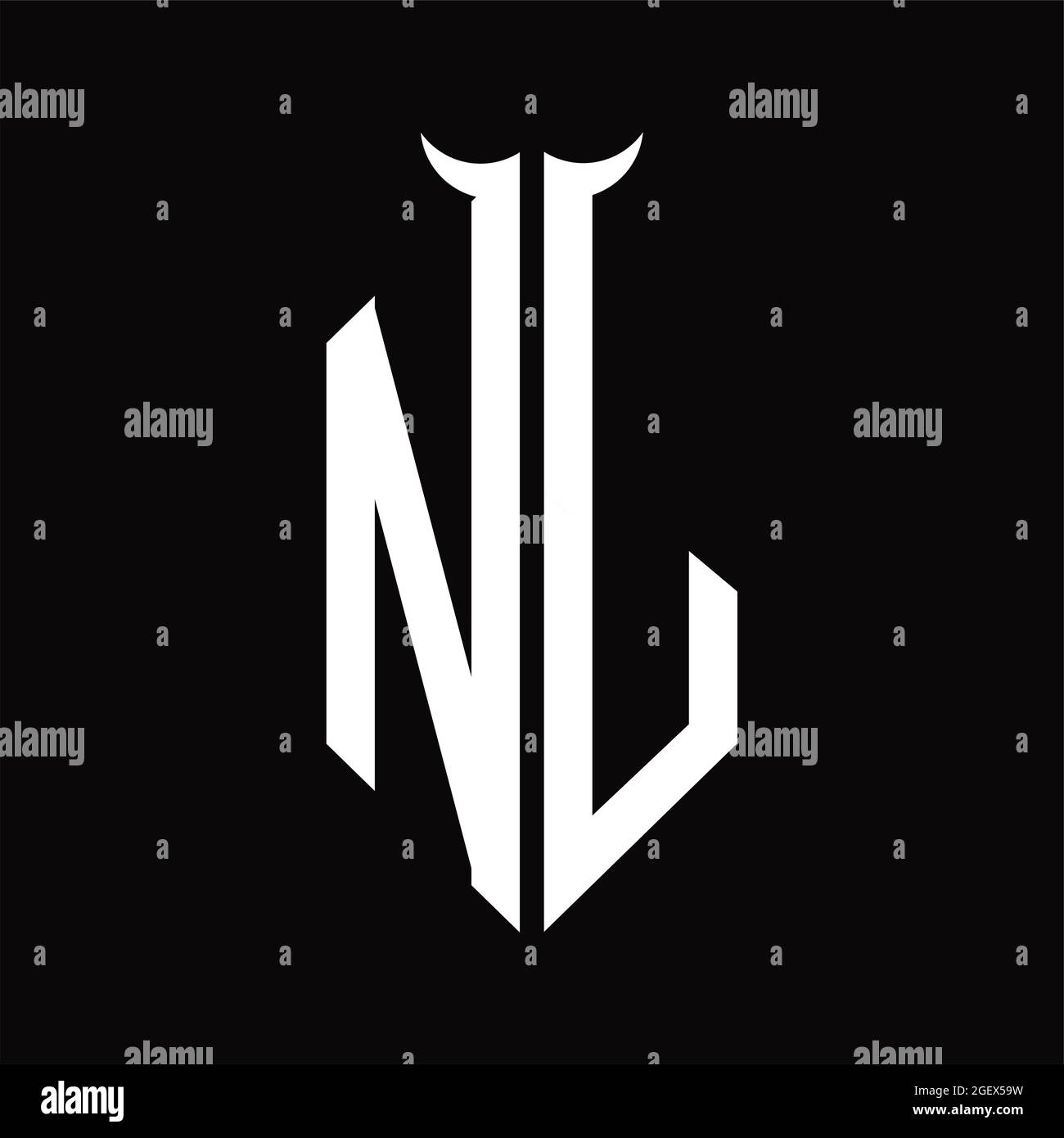 Nj alphabet Stock Vector Images - Alamy