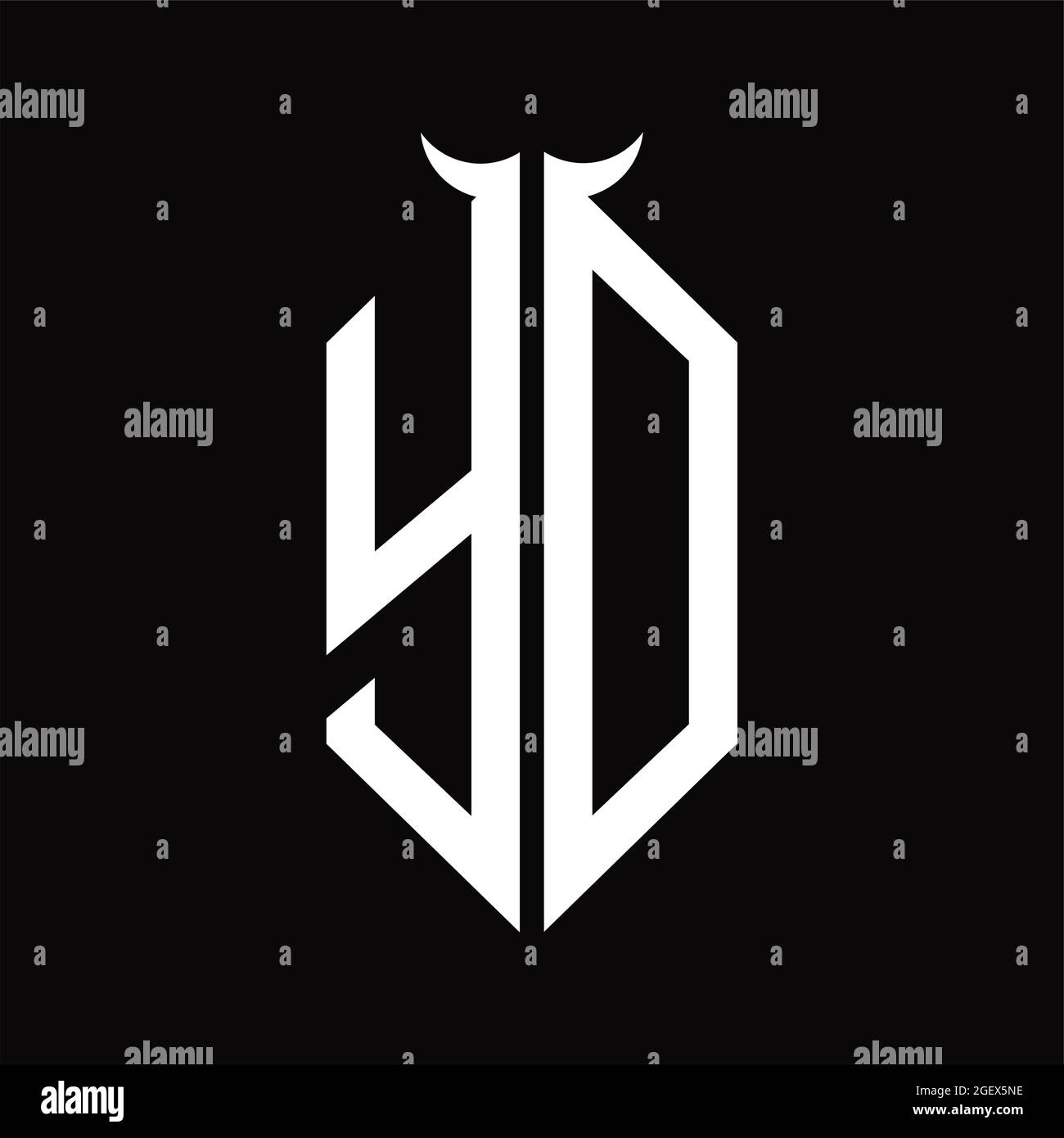 Yd monogram Stock Vector Images - Alamy