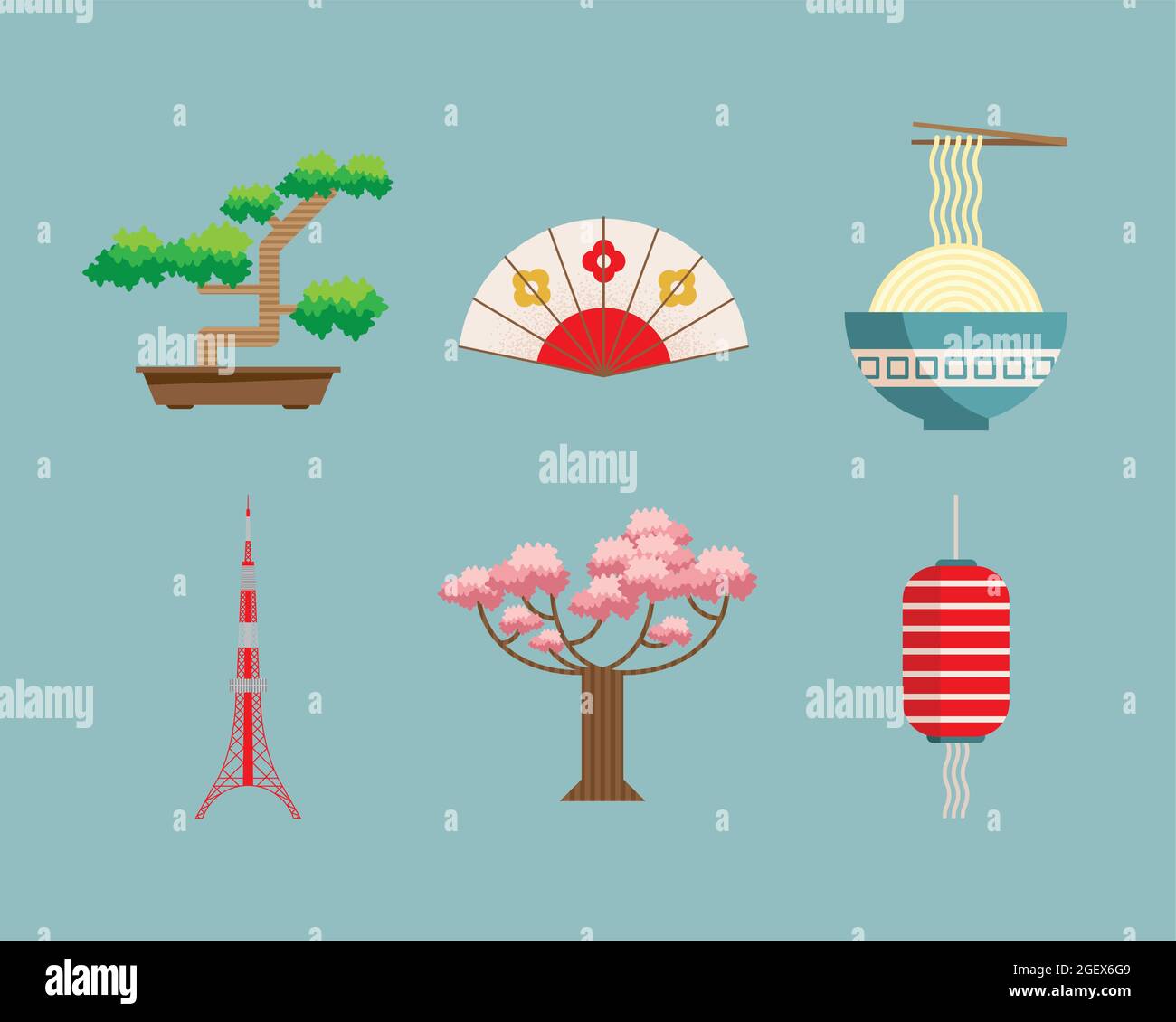 six japan country culture set icons Stock Vector Image & Art - Alamy