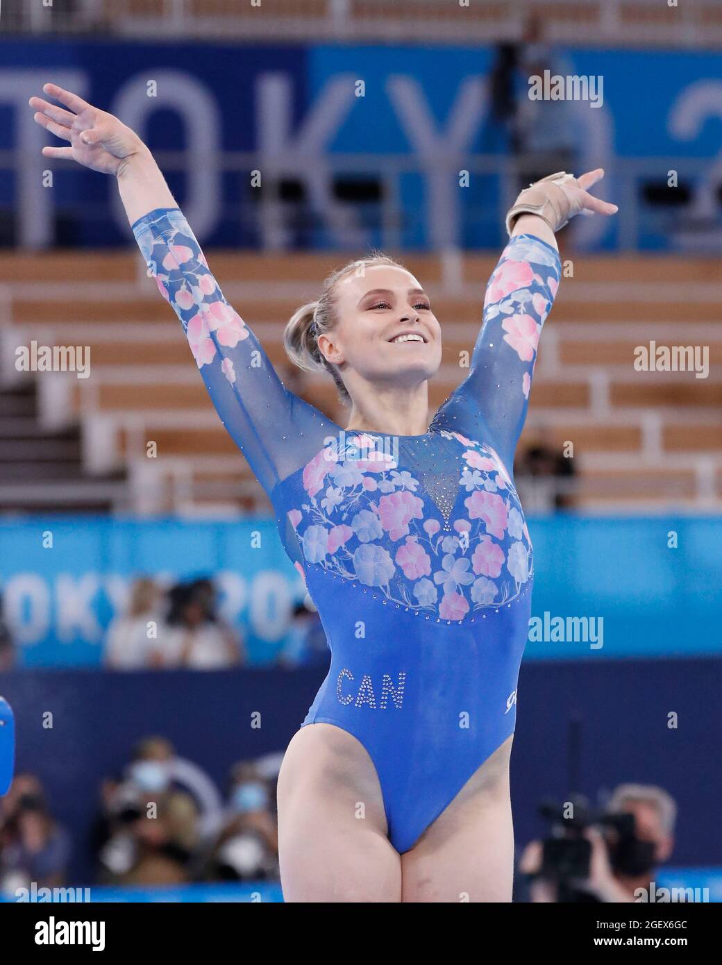 Tokyo, Kanto, Japan. 3rd Aug, 2021. Elsabeth Black (CAN) competes on ...