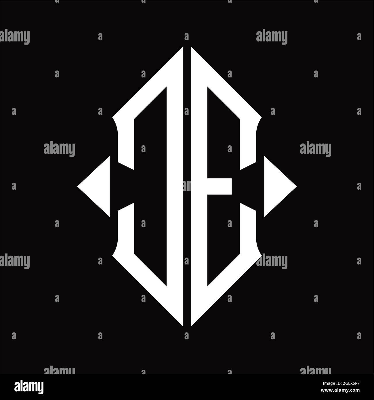 Logo initial letters ce vector vectors hi-res stock photography and ...