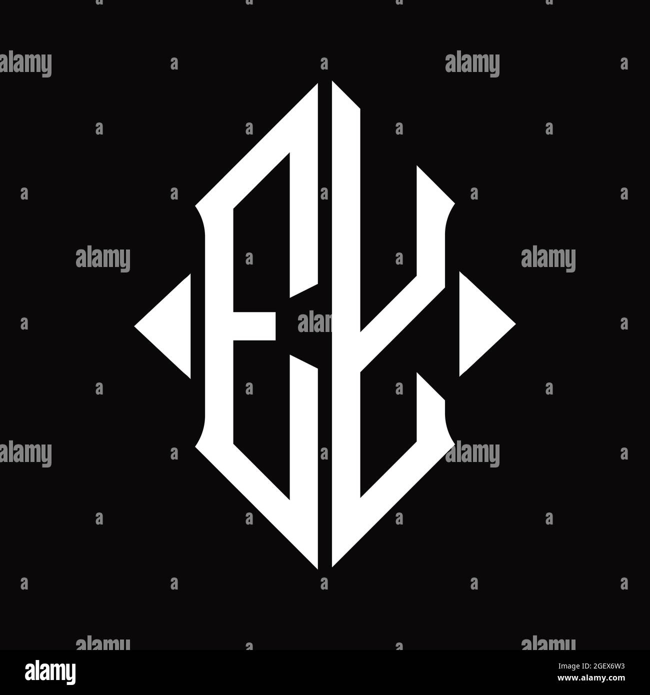 EY Logo monogram with shield shape isolated black background design ...