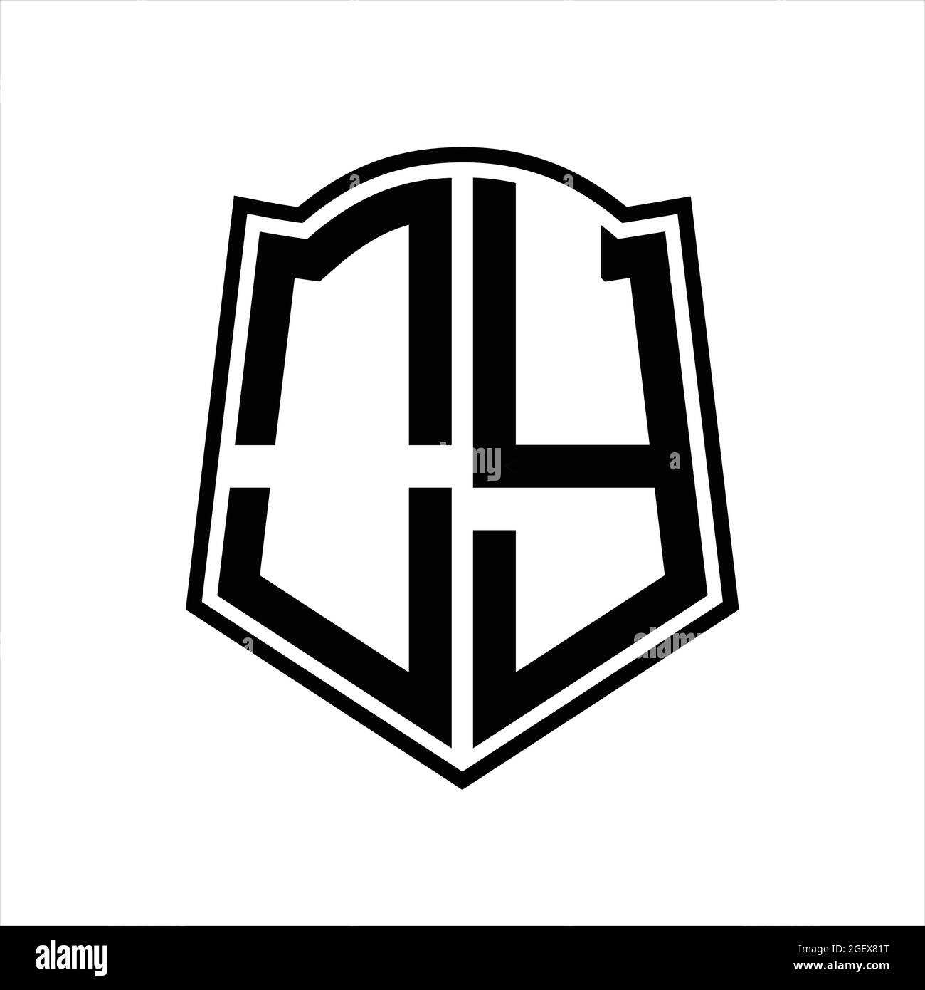 OY Logo monogram with shield shape outline design template isolated in white background Stock ...