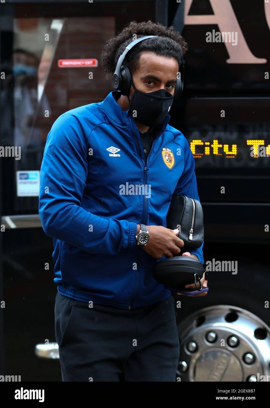 Tom Huddlestone #23 of Hull City arriving at the stadium Stock Photo ...