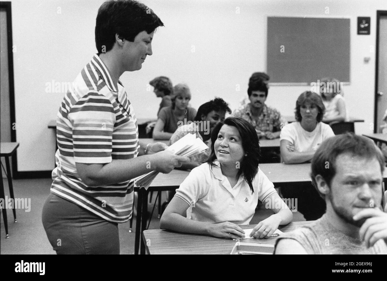 Hands testing Black and White Stock Photos & Images - Alamy