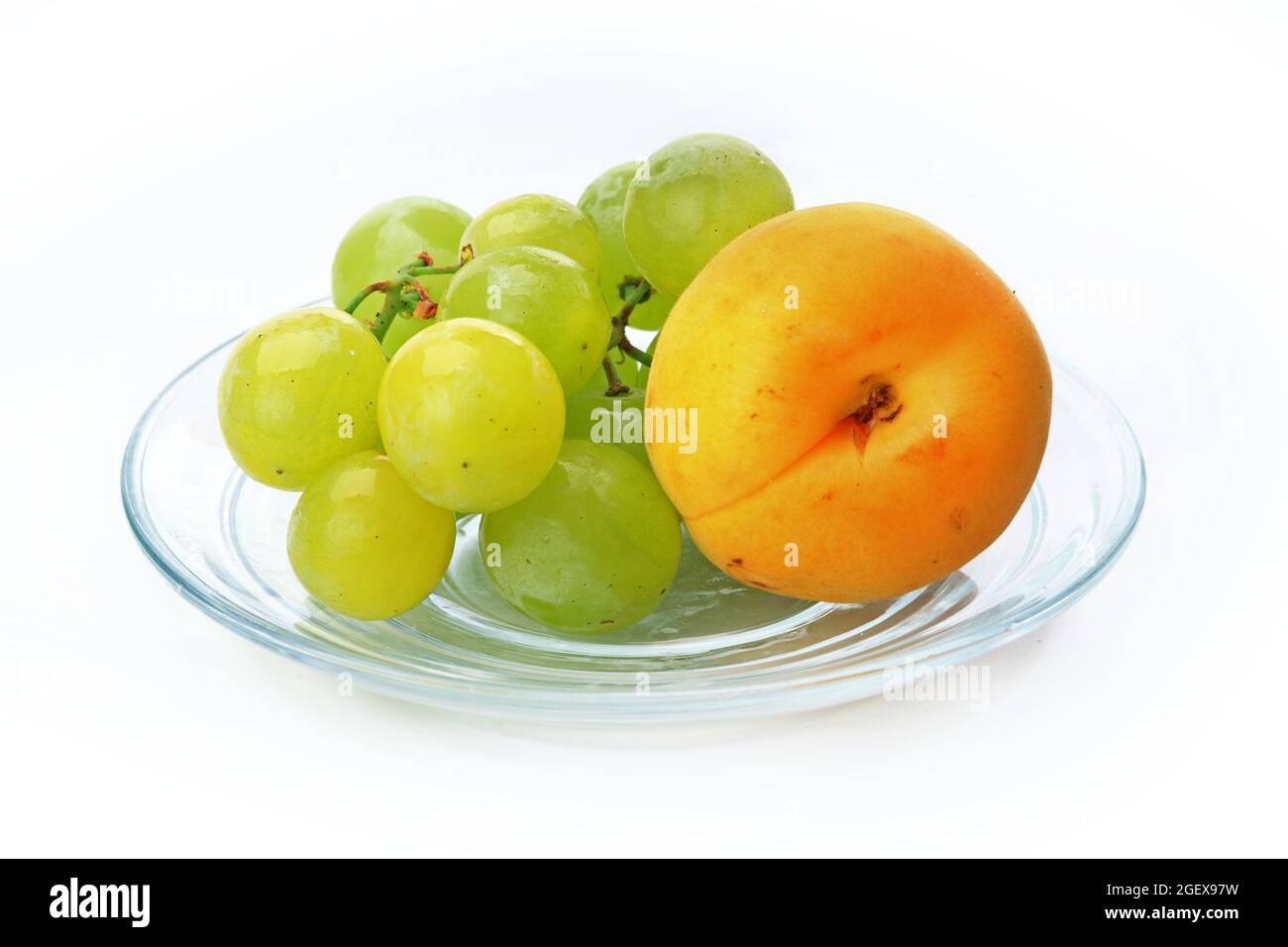 Healthy food. Tasty fresh fruits isolated on white Stock Photo - Alamy
