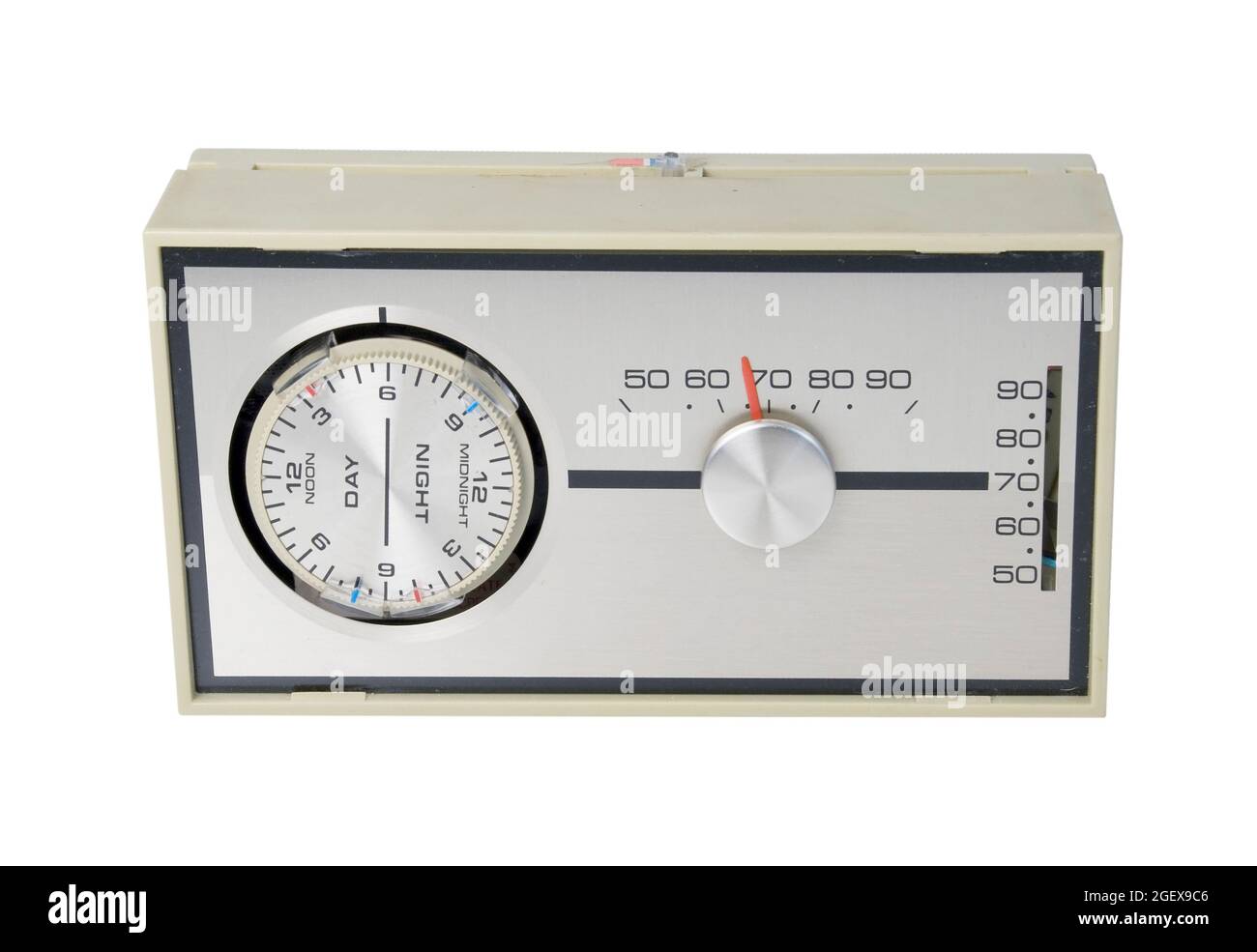 Thermostat Furnace dial with day and night timer dial with temperature ...