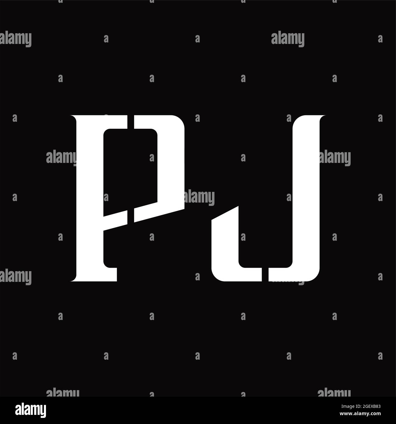 Pj letters Stock Vector Images - Alamy