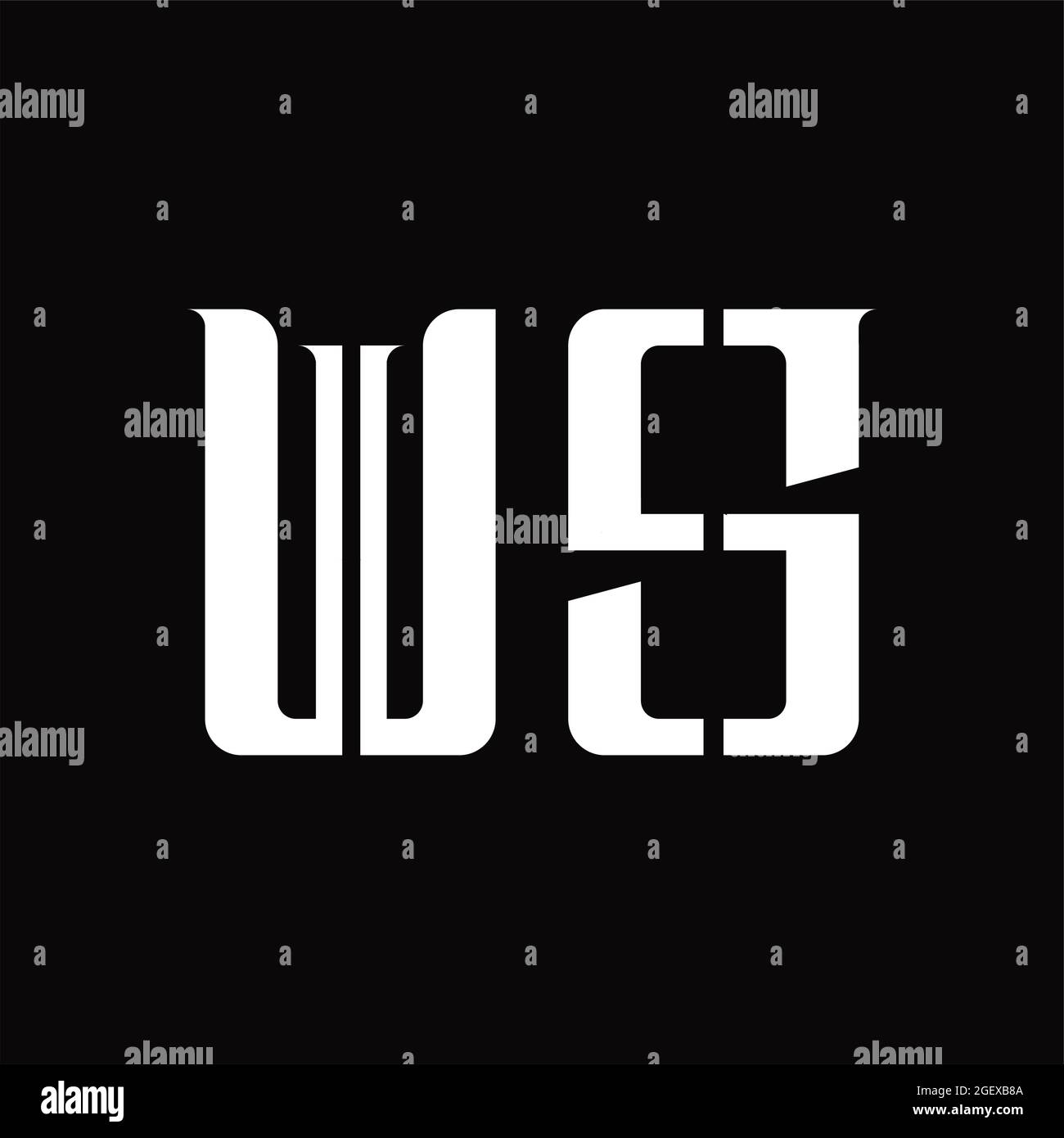 Ws letter design hi-res stock photography and images - Alamy