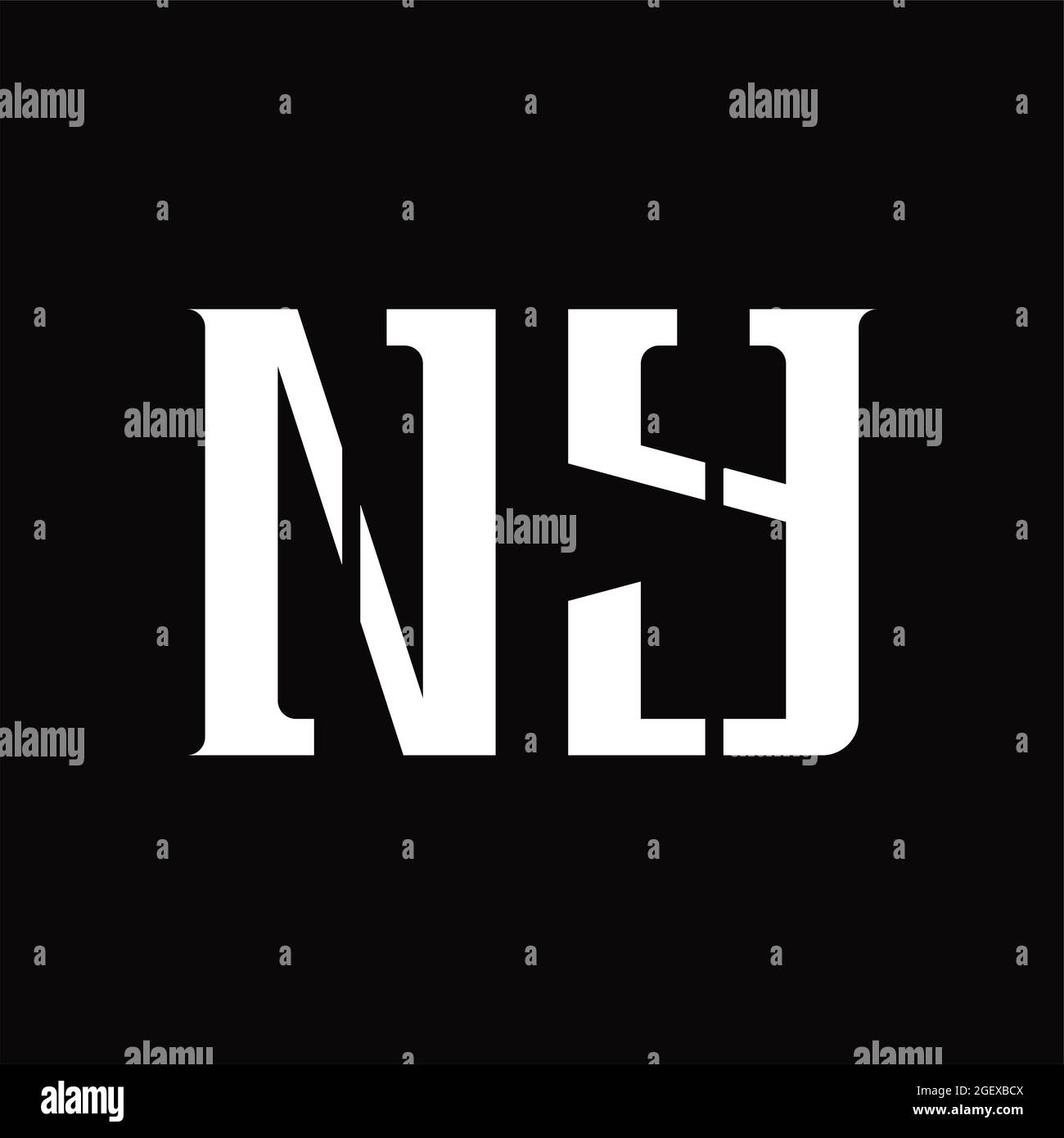 Ny logo design Stock Vector Images - Alamy