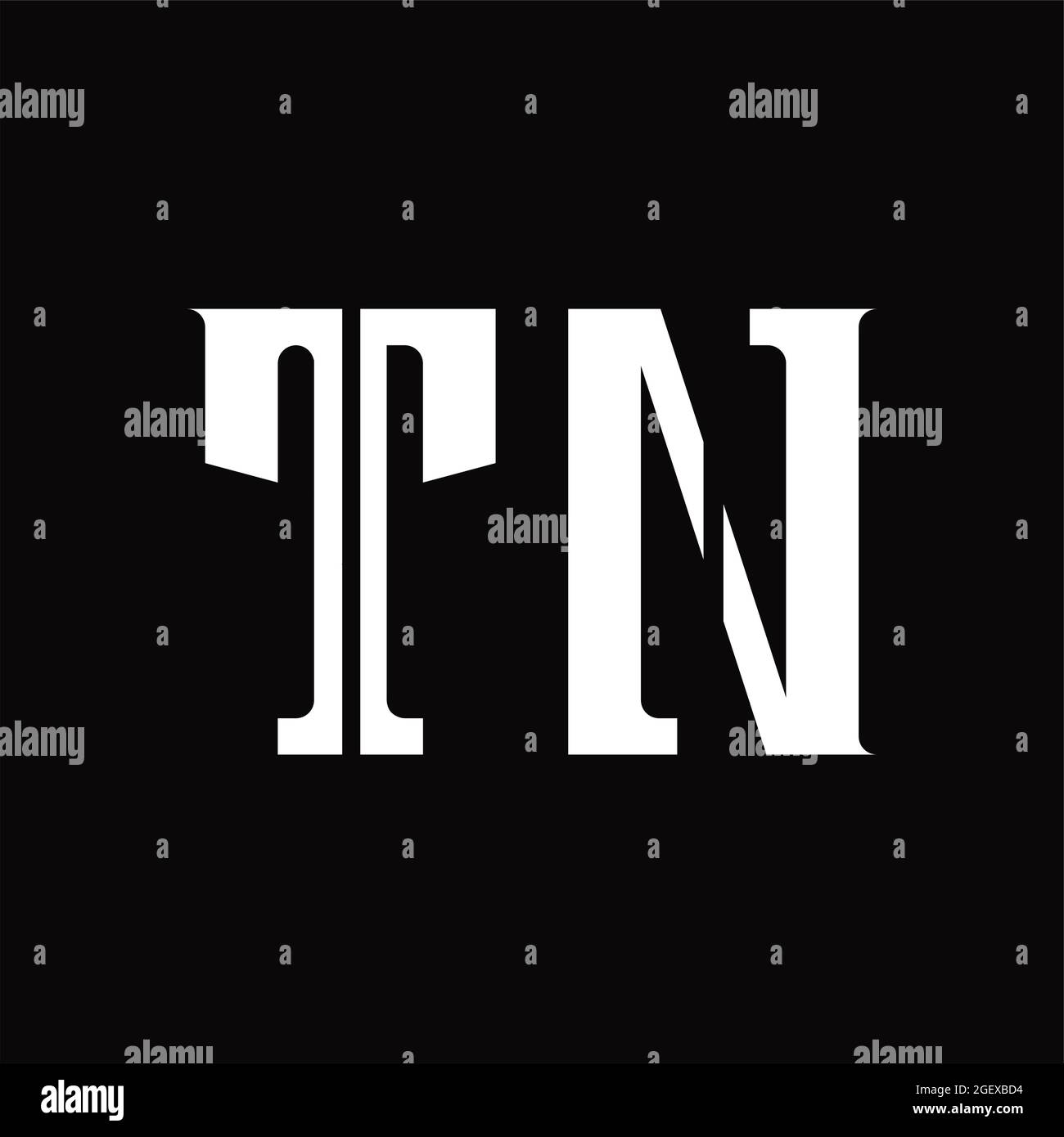 Tn letter design Stock Vector Images - Alamy
