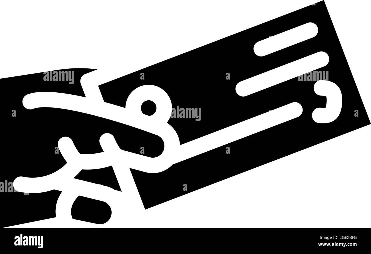 business cards exchange glyph icon vector illustration Stock Vector ...