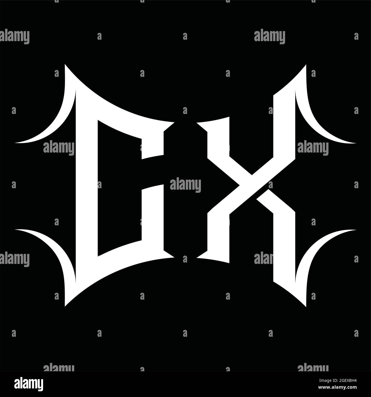 Cx logo vector vectors Stock Vector Images - Alamy