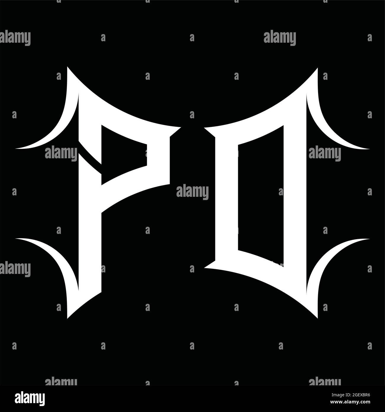 PD Logo monogram with middle slice on blackground design template Stock ... PD Logo monogram with middle slice on blackground design template Stock ...