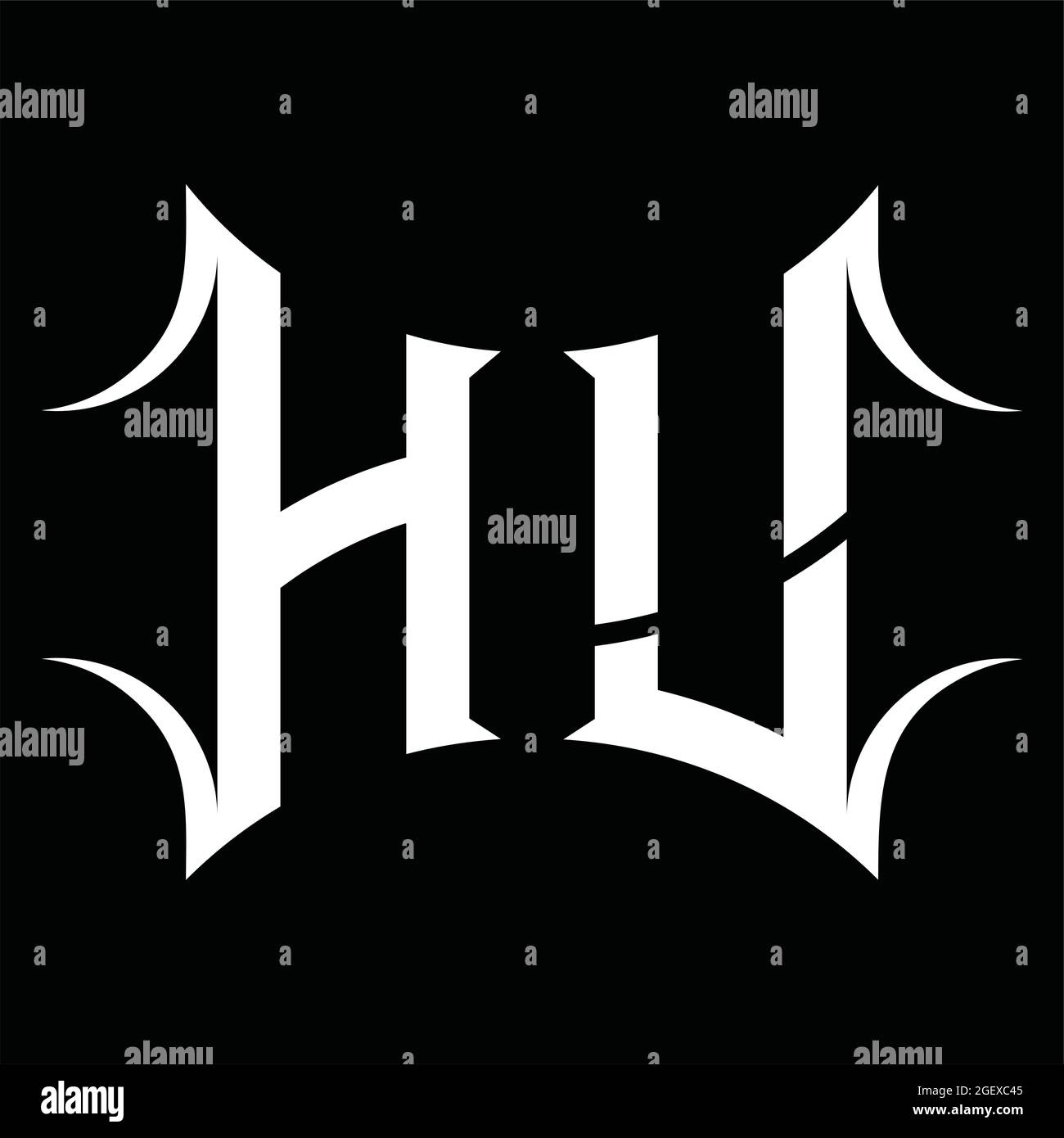 Hu logo Stock Vector Images - Alamy