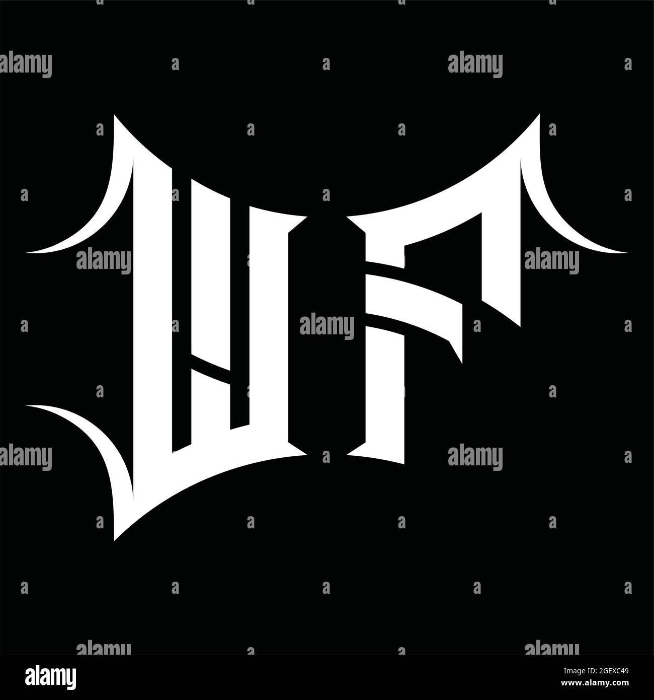 Alphabet wf icon hi-res stock photography and images - Alamy