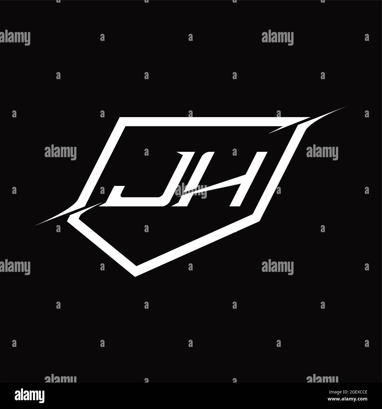 Jh initials logo Stock Vector Images - Alamy