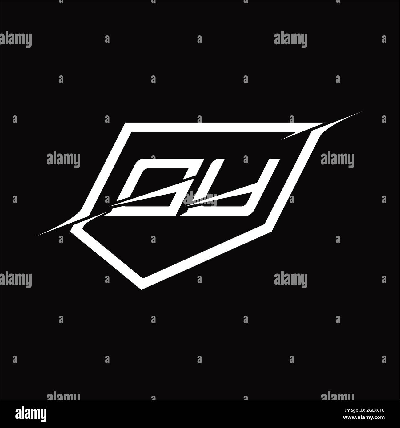 GY Logo monogram with abstract shape blackground design template Stock Vector Image & Art - Alamy