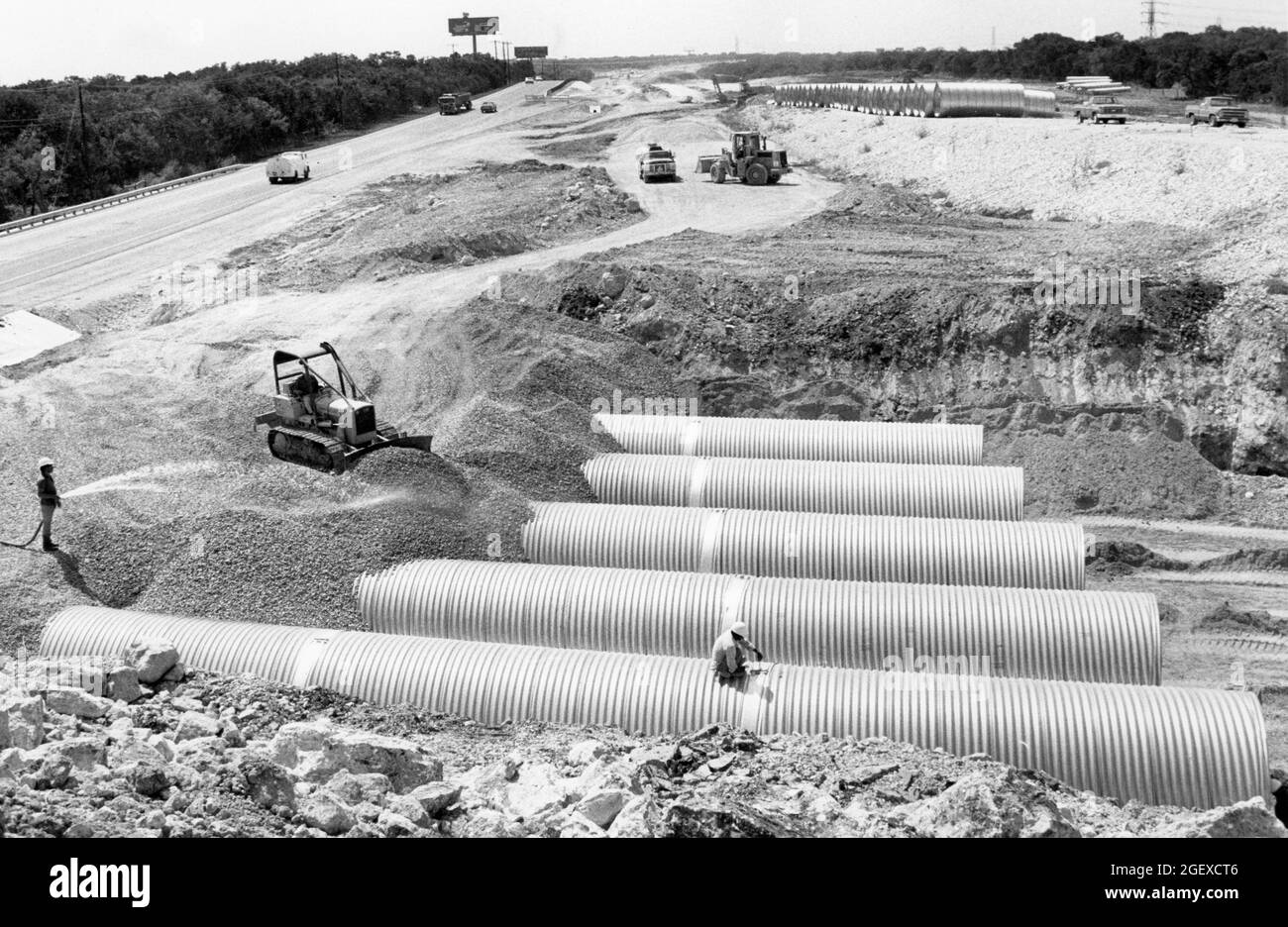 Highway construction 1984 hi-res stock photography and images - Alamy