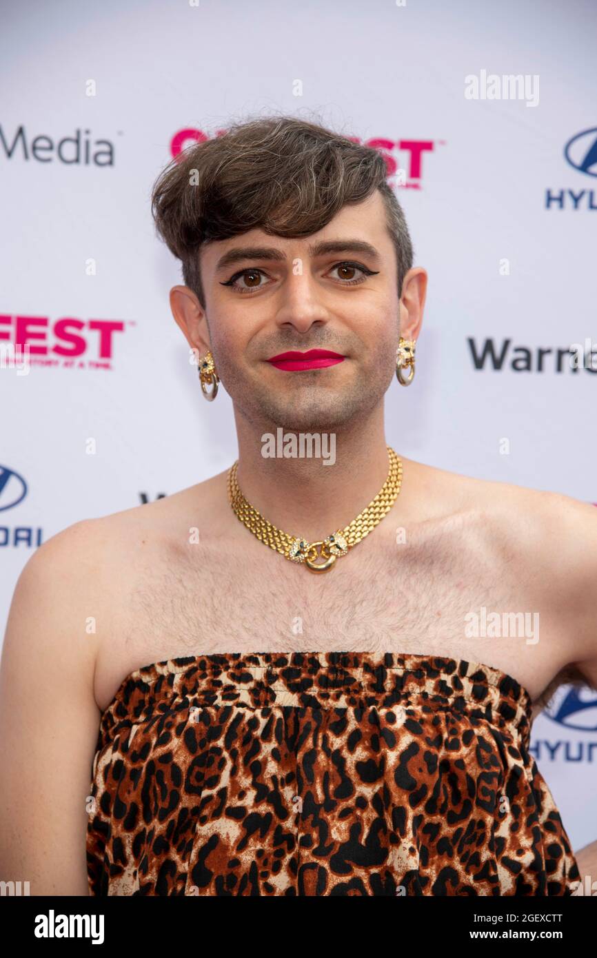 Los Angeles, USA. 21st Aug, 2021. Jacob Tobia attends Outfest LGBTQ ...