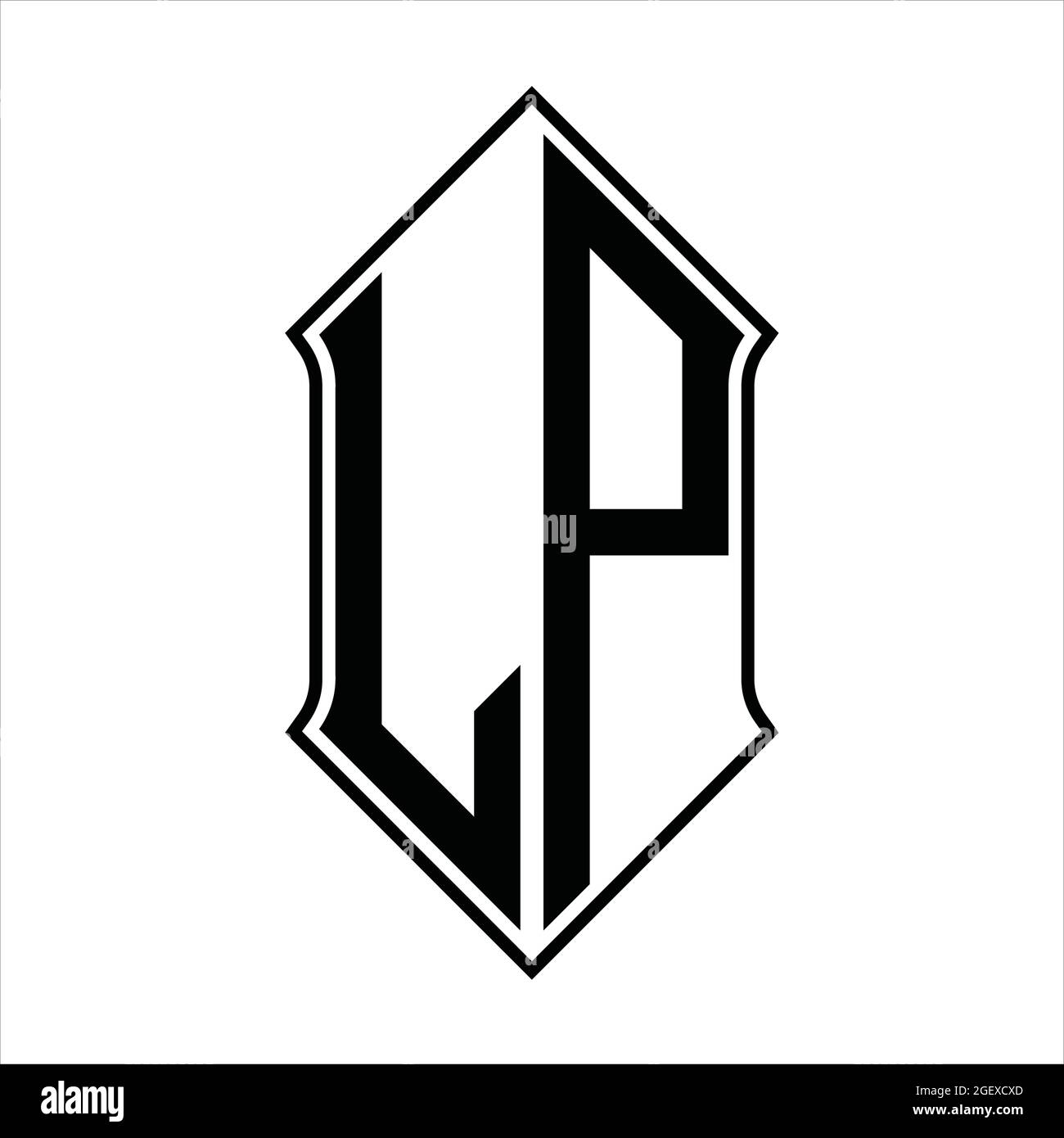 Lp minimal logo hi-res stock photography and images - Alamy