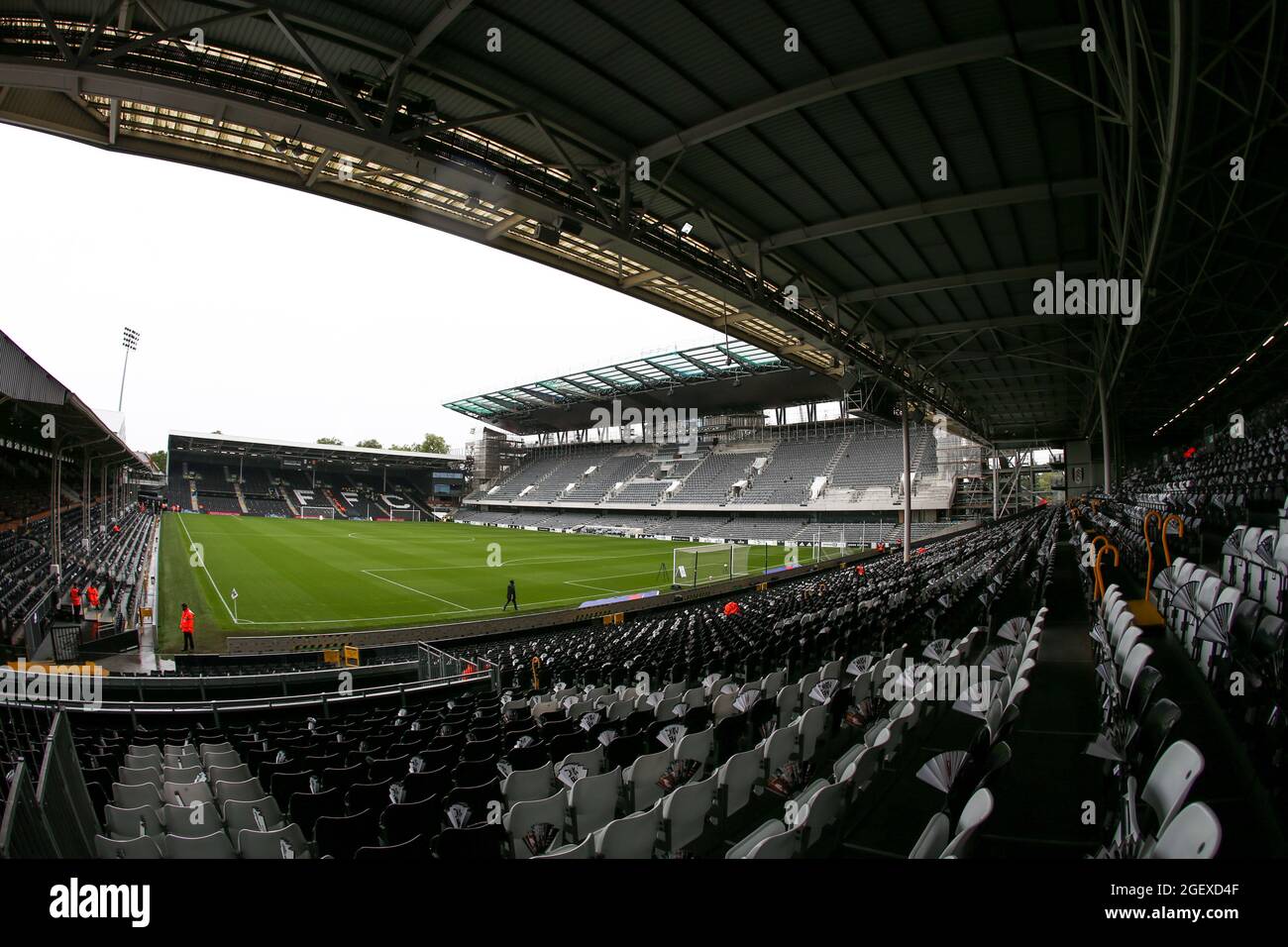 general view of Craven Cottage Stock Photo - Alamy