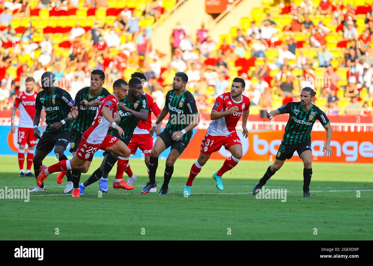 Monaco, Monte-Carlo - August 21, 2021: AS Monaco - RC Lens Football ...