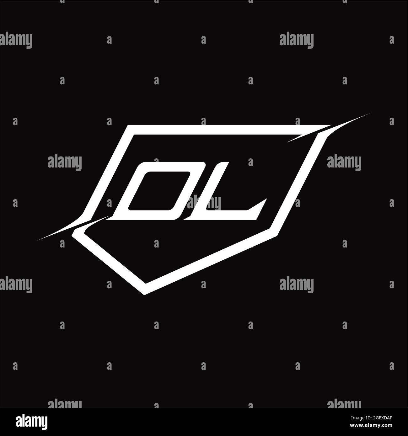 Letter ol vector vectors hi-res stock photography and images - Alamy