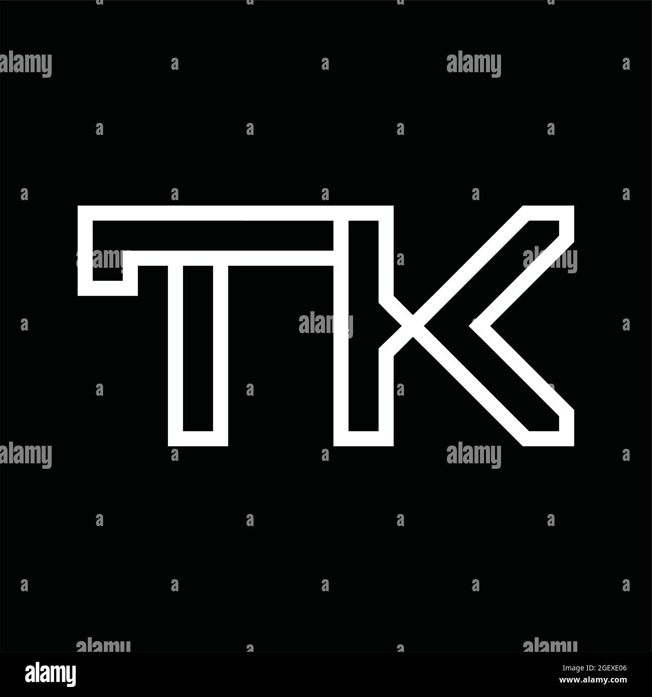 Tk letters vector vectors hi-res stock photography and images - Alamy