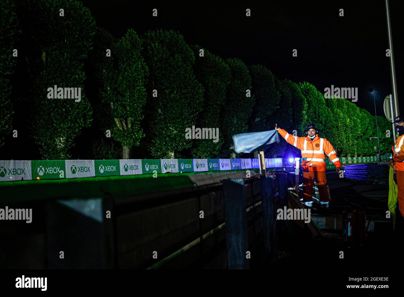 Le Mans, France. 22nd Aug, 2021. MARSHALL, COMMISSAIRE DE PISTE, during ...