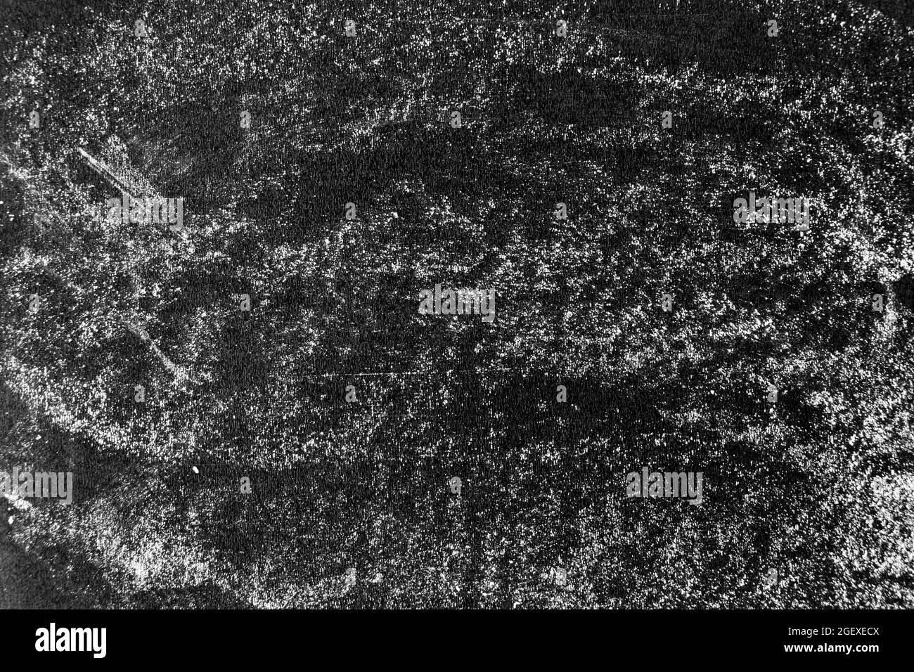 Grunge white color chalk texture on blackboard or chalkboard background ...