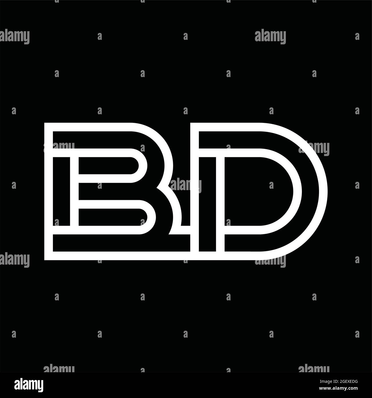 Bd initials logo Stock Vector Images - Alamy