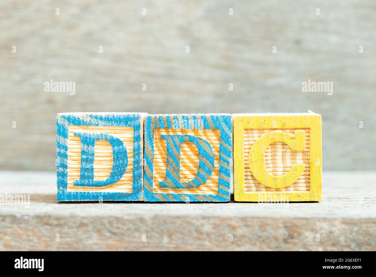 Color alphabet letter block in word DDC (Abbreviation of Division of ...