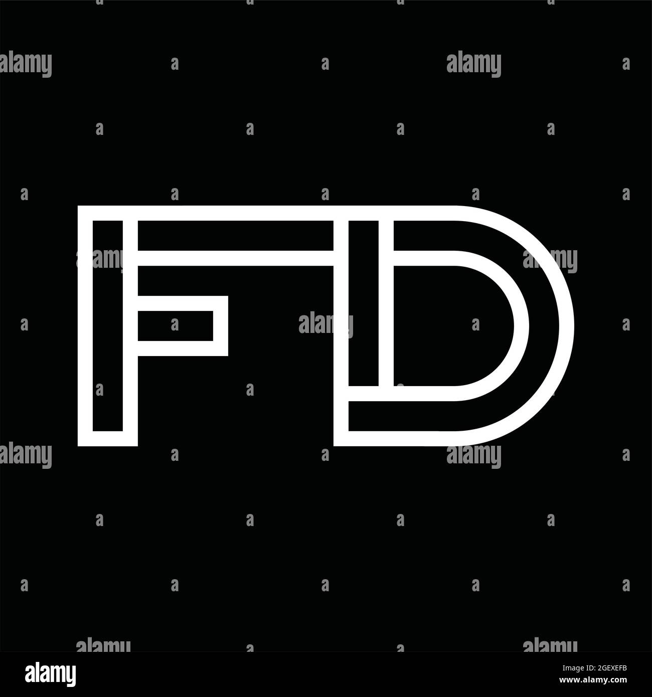 Fd minimal logo hi-res stock photography and images - Alamy