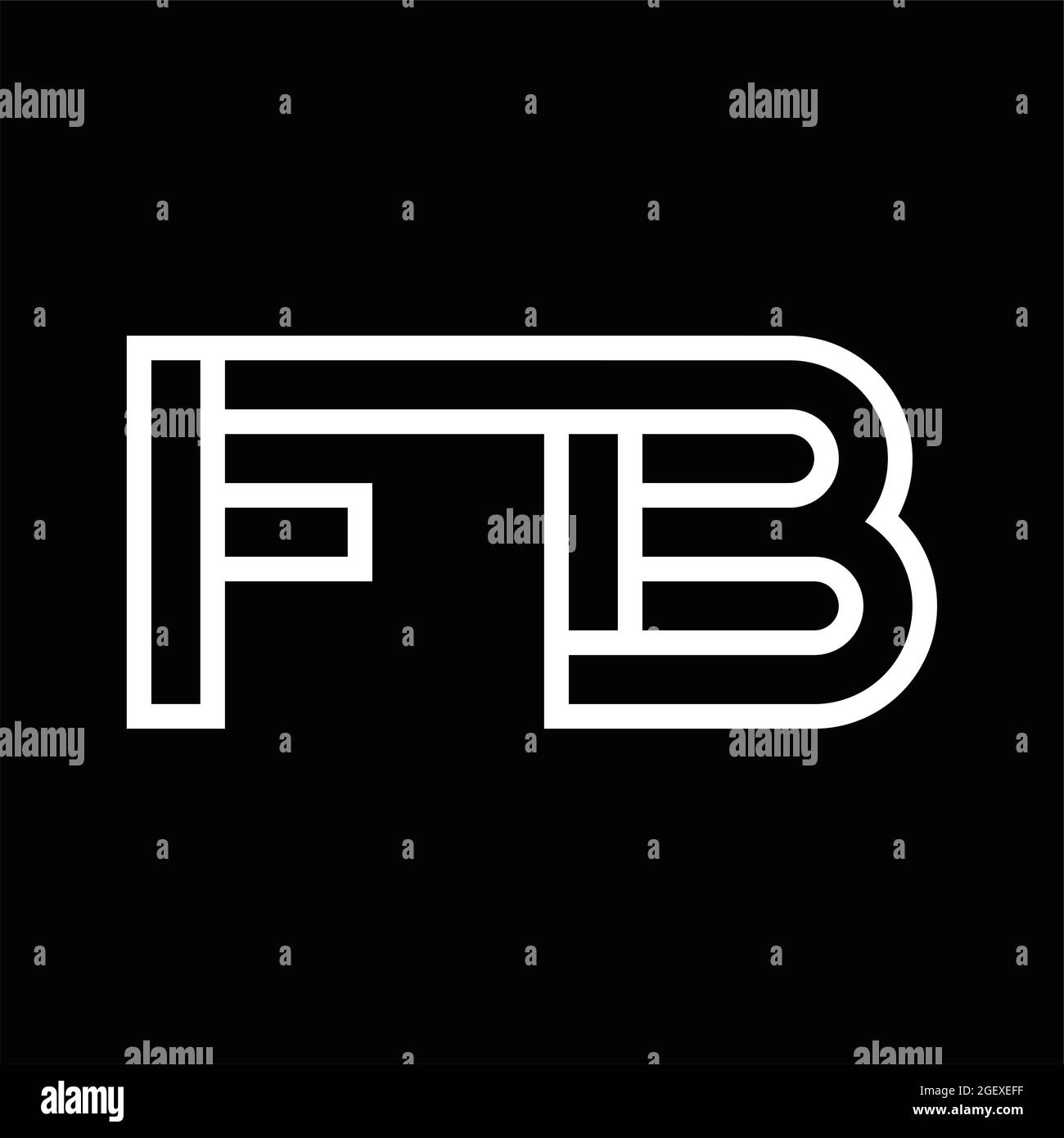 Fb initials logo hi-res stock photography and images - Alamy