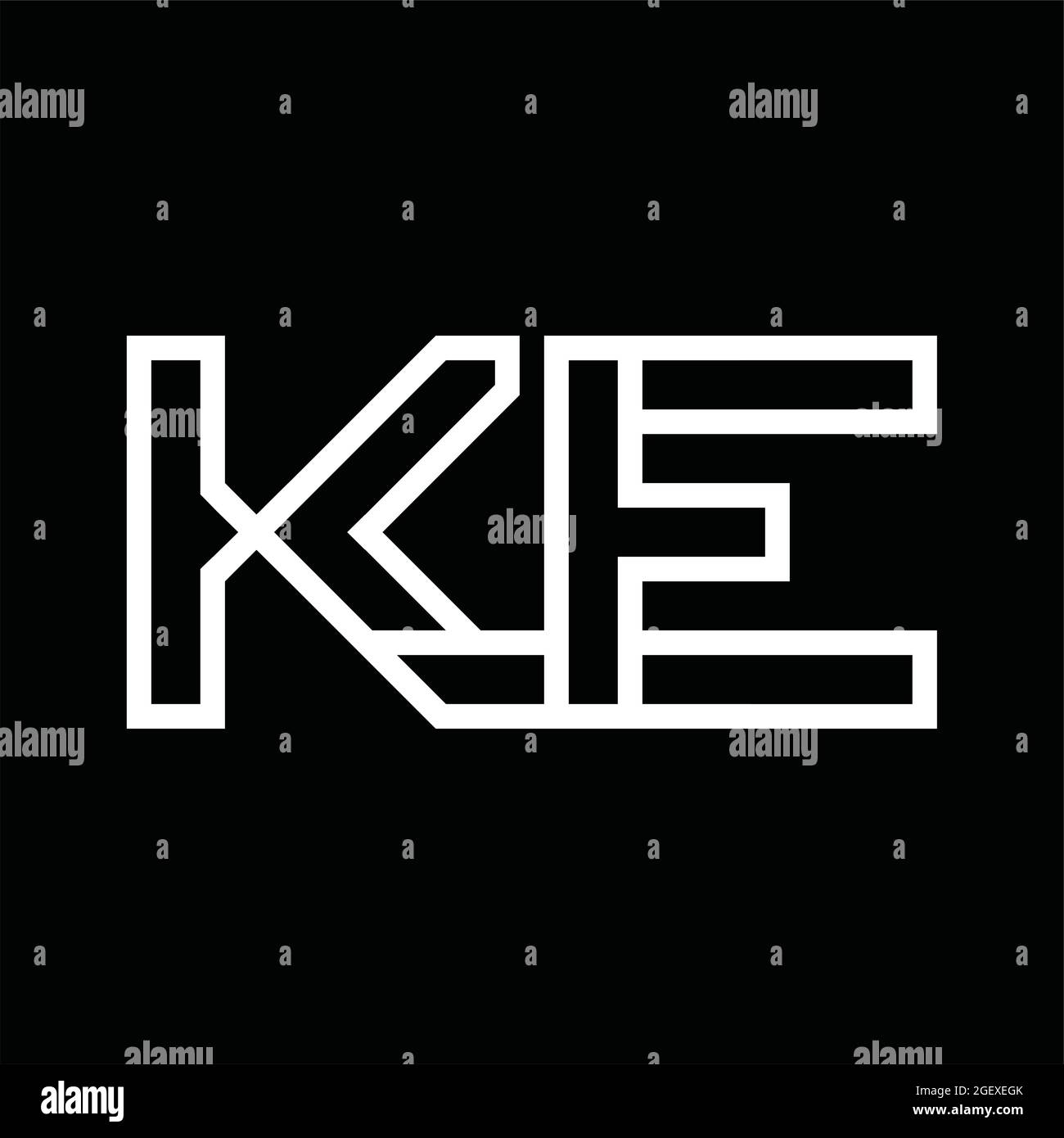 Ke minimal logo hi-res stock photography and images - Alamy