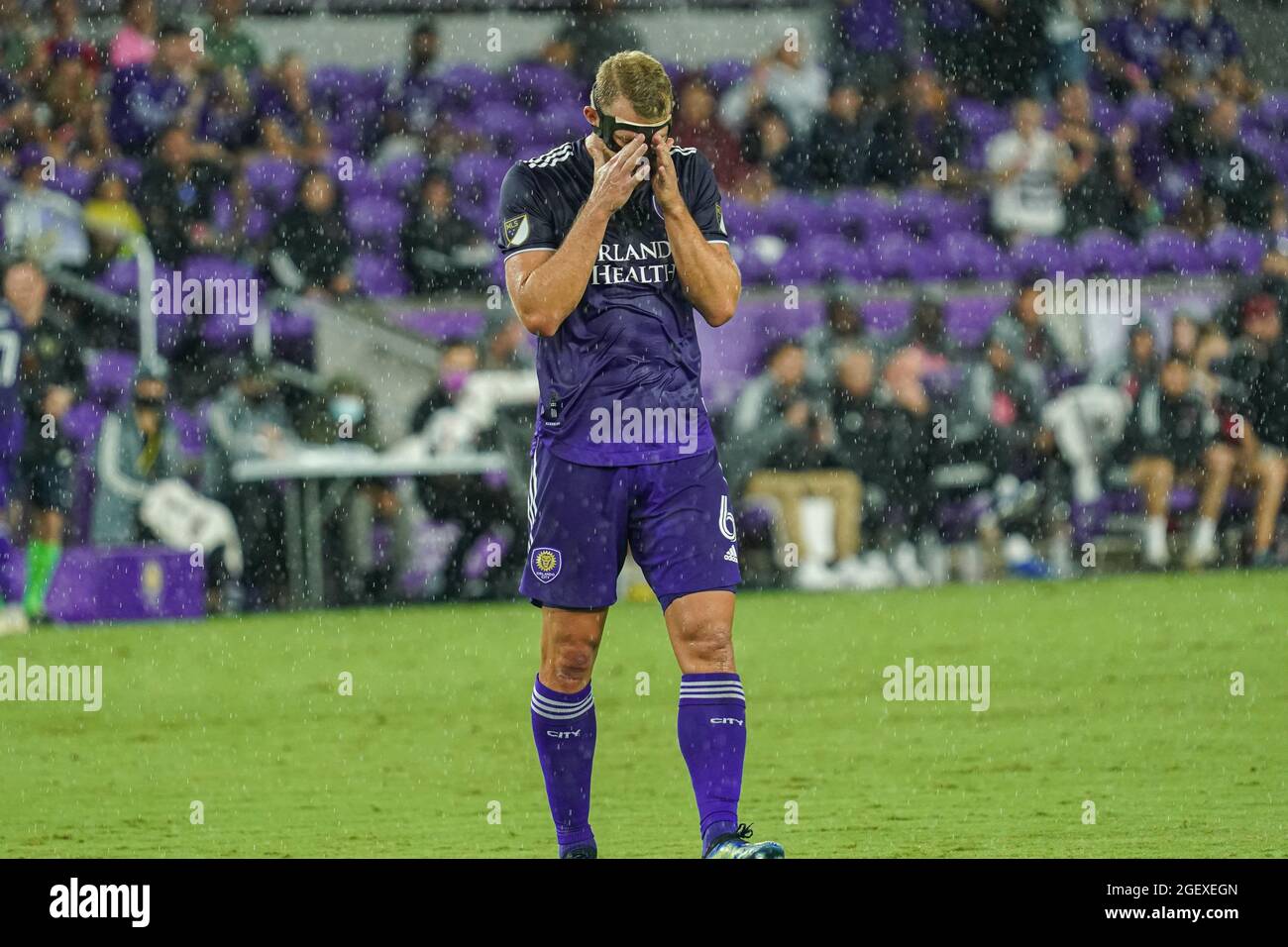 Orlando, Florida, USA, August 21, 2021, Orlando City SC defender Robin ...