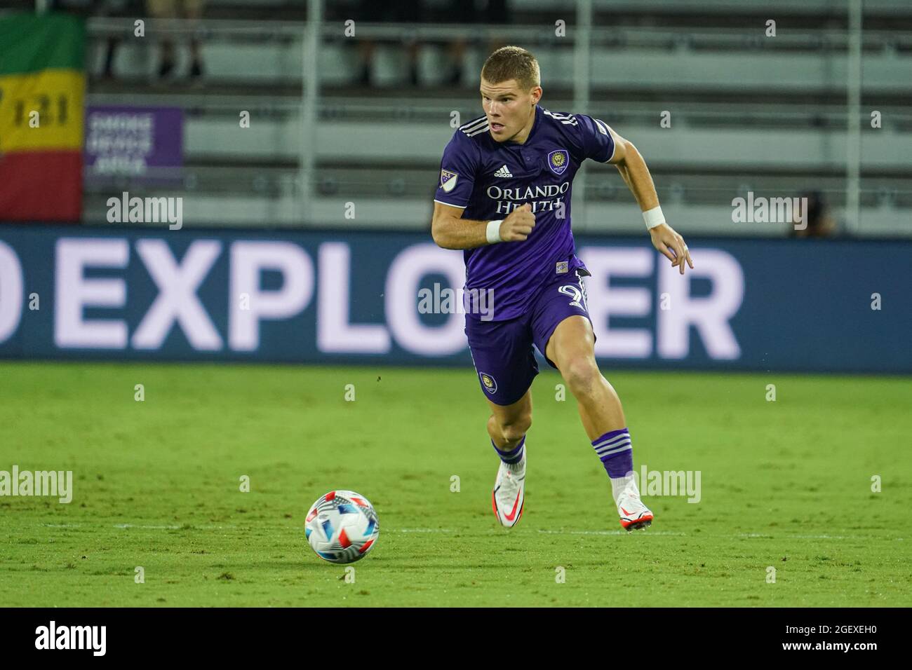 Orlando, Florida, USA, August 21, 2021, Orlando City SC player Chris ...