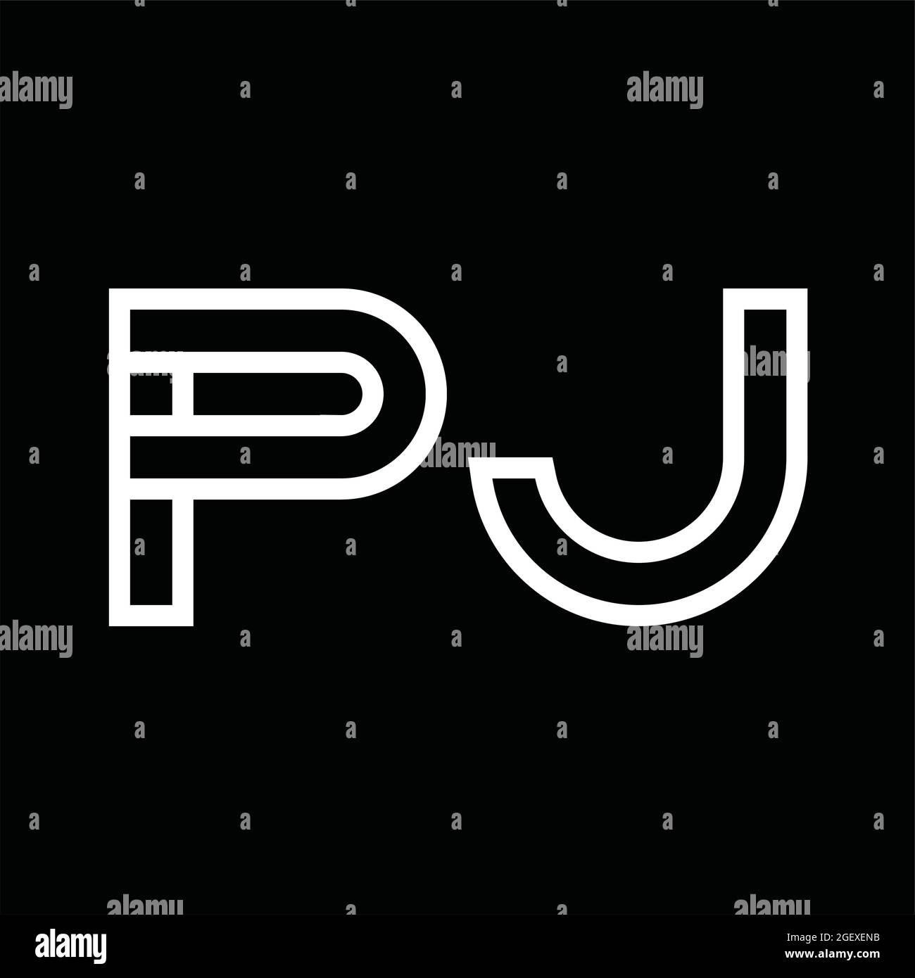 Pj logo Stock Vector Images - Alamy