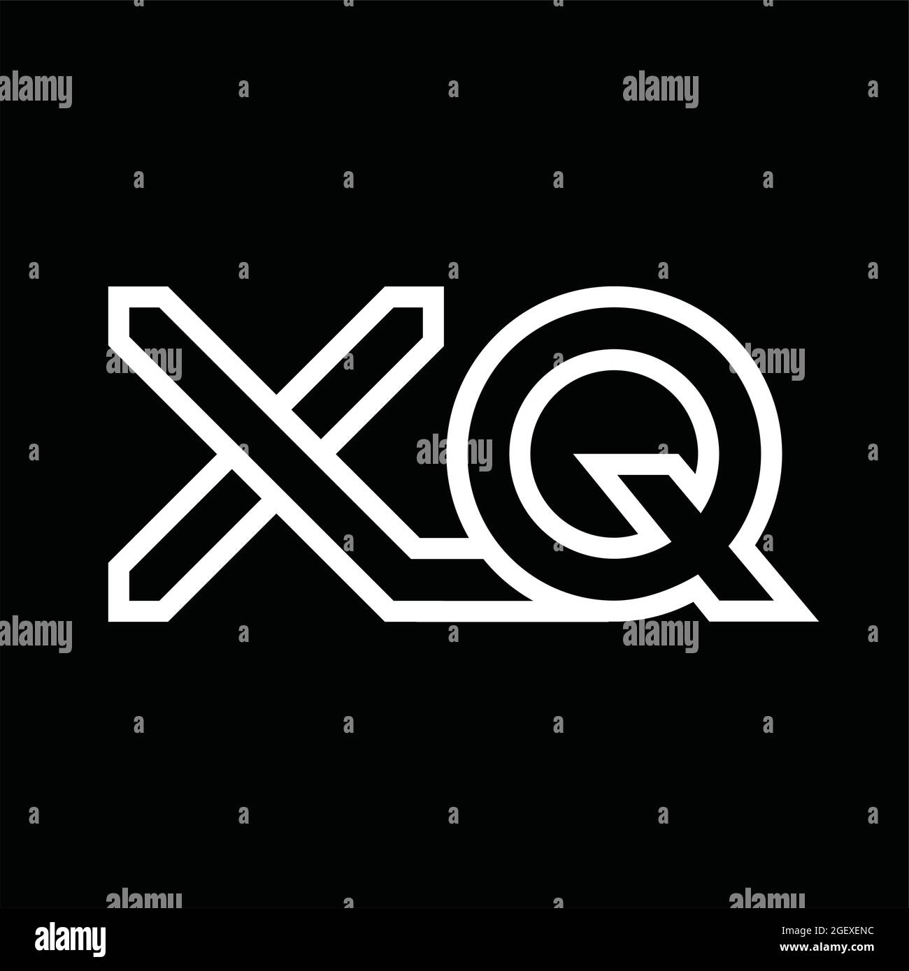 Xq initials logo hi-res stock photography and images - Alamy