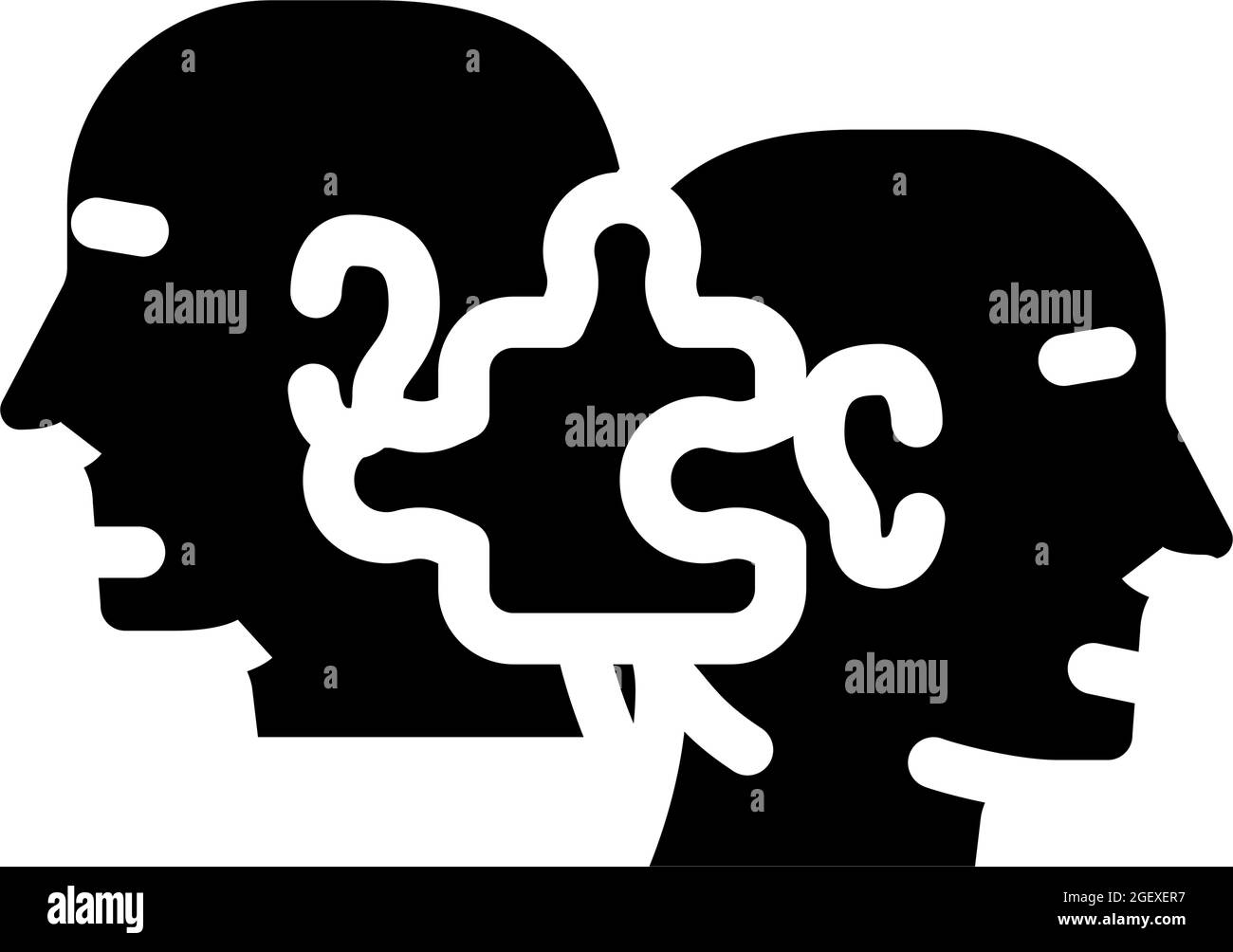 compatibility human glyph icon vector illustration Stock Vector Image ...