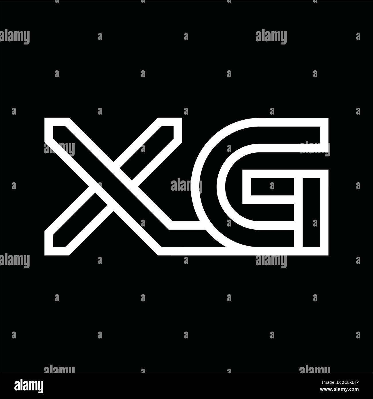 Gx minimal logo hi-res stock photography and images - Alamy