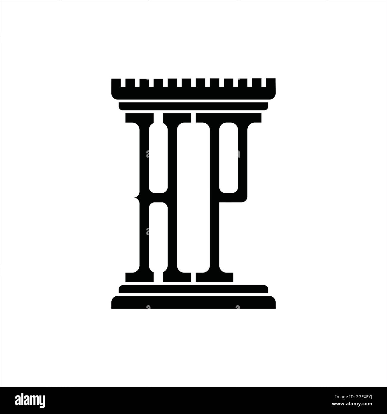 Hp initials logo Stock Vector Images - Alamy